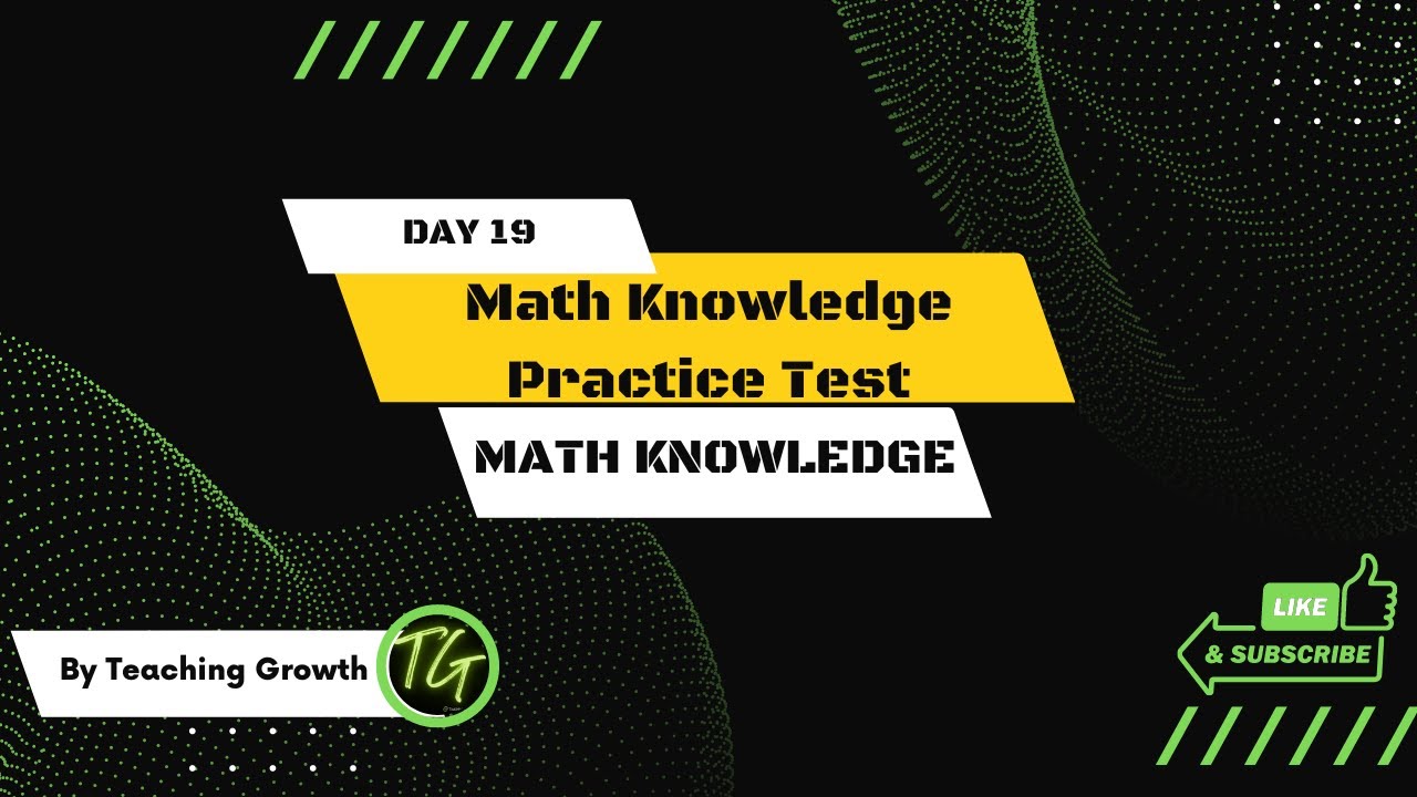 ASVAB - Math Knowledge - Day 19: Math Knowledge Practice Test - YouTube