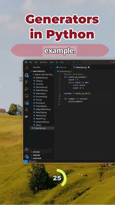 Generators in Python #Python #PythonProgramming #LearnPython#PythonTips ... Generators in Python #Python #PythonProgramming #LearnPython#PythonTips ...