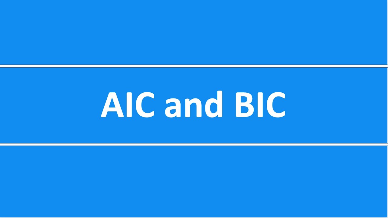 AIC and BIC in Multiple Regression, Quantitative Methods- CFA Level 2 ...