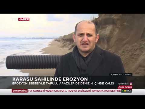 Sakarya Karasu’da ki kıyı erozyonu (16.03.2022) TRT HABER