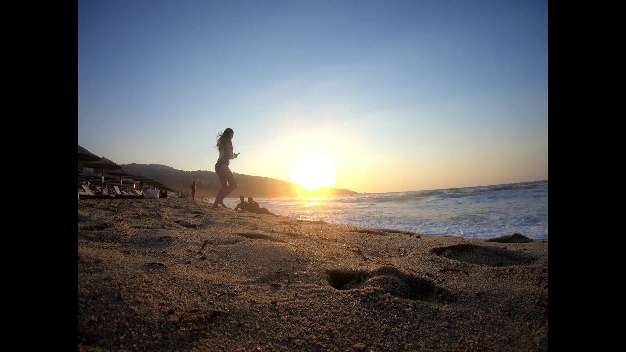 sunset (clap) in time lapse - mesakti beach ikaria [HD] - YouTube