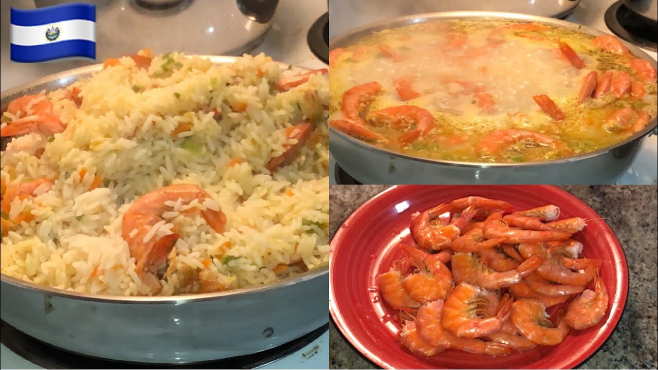 ARROZ CON CHACALINES SALVADOREÑOS🦐 RECETA🔴 - YouTube