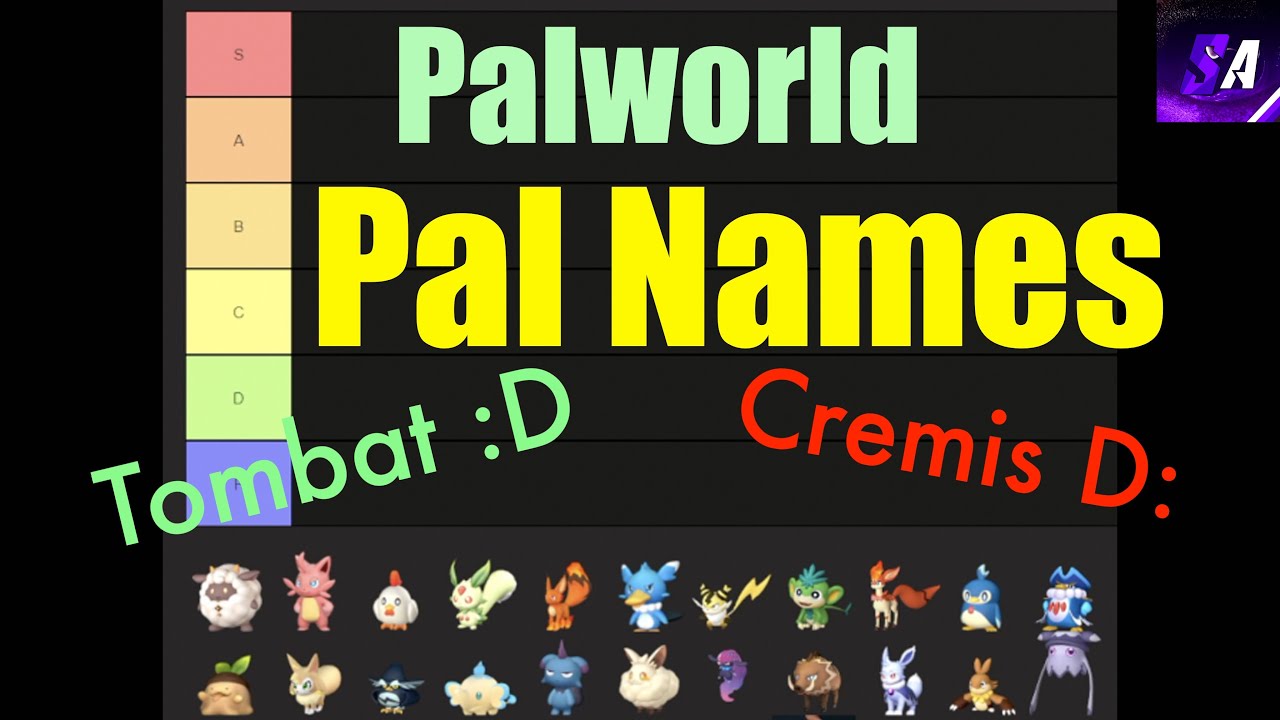 Palworld Pal Names Tier List - YouTube