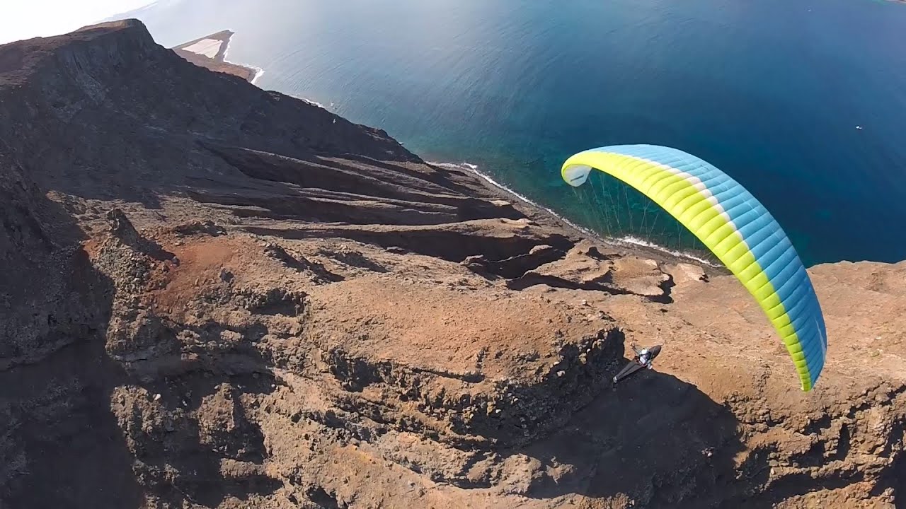 Lanzarote, Canarian Islands Paragliding - YouTube