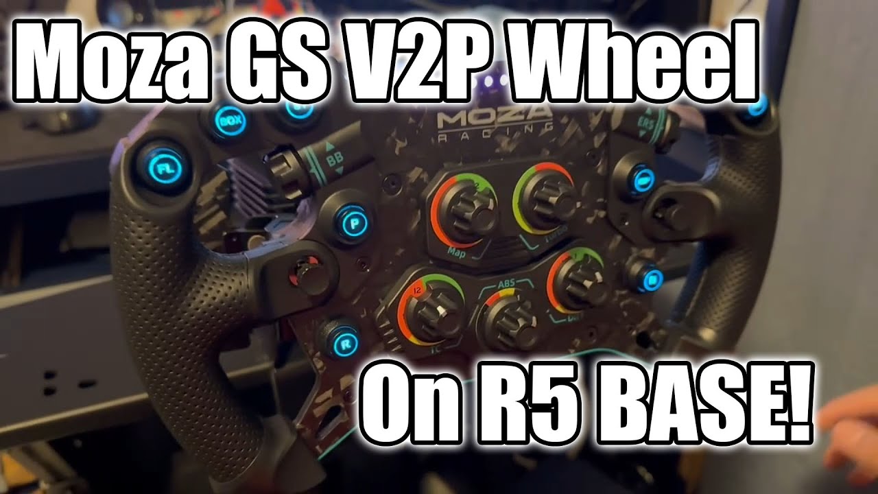 BIG UPGRADE Moza GS V2P Wheel + R5 Base Direct Drive Next Level SIM ...