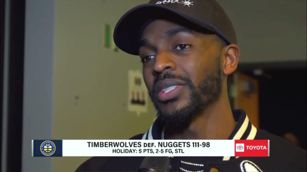 Justin Holiday PostGame Interview | Minnesota Timberwolves vs Denver Nuggets - YouTube
