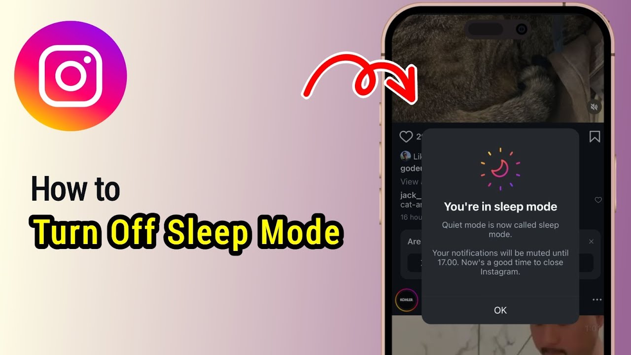 How To Turn Off Sleep Mode On Instagram? - YouTube