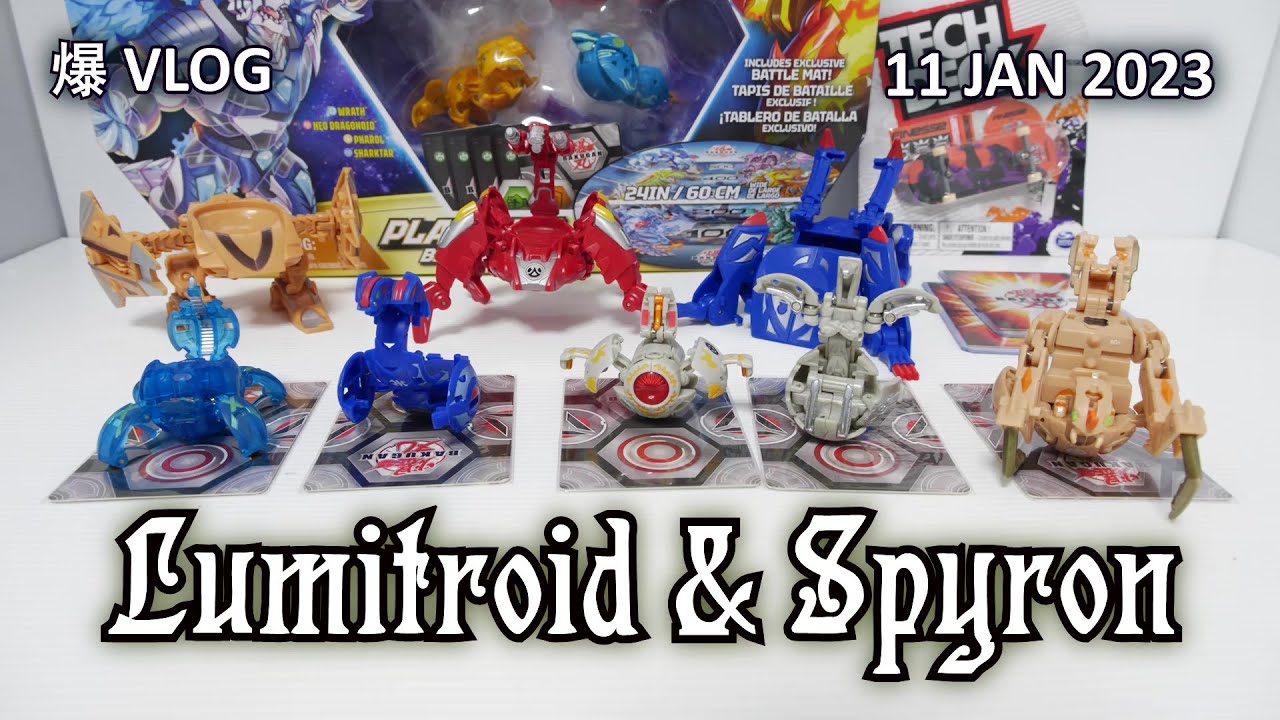 HAOS LUMITROID & HAOS SPYRON!! [11 JAN 2023] | BAKUGAN VLOG #150 - YouTube