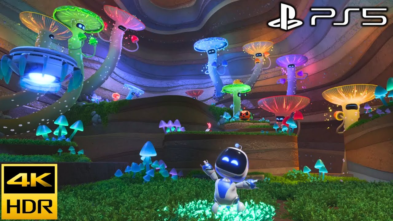 Astro Bot PS5 Part 3 - Funky Fungi & Hidden Levels! Full Game Gameplay ...