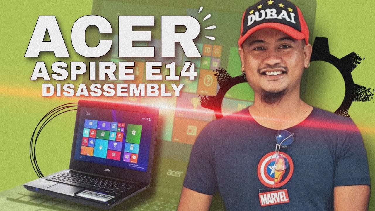 ACER Aspire E14 Series Disassembly Components Identification - YouTube