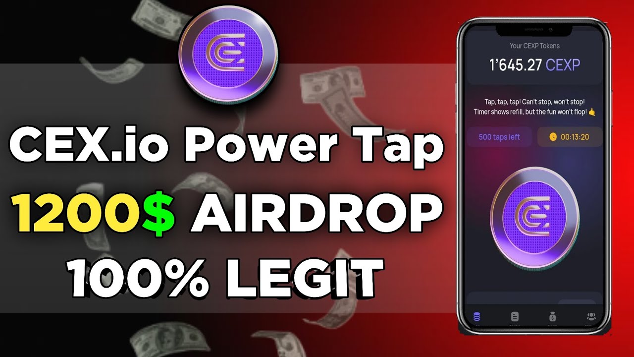 Cex.io power tap Airdrop. Cexio power tap. New tap to mine telegram bot ...