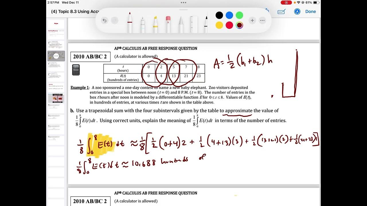 8.3 Accumulation functions in context Part 1 - YouTube