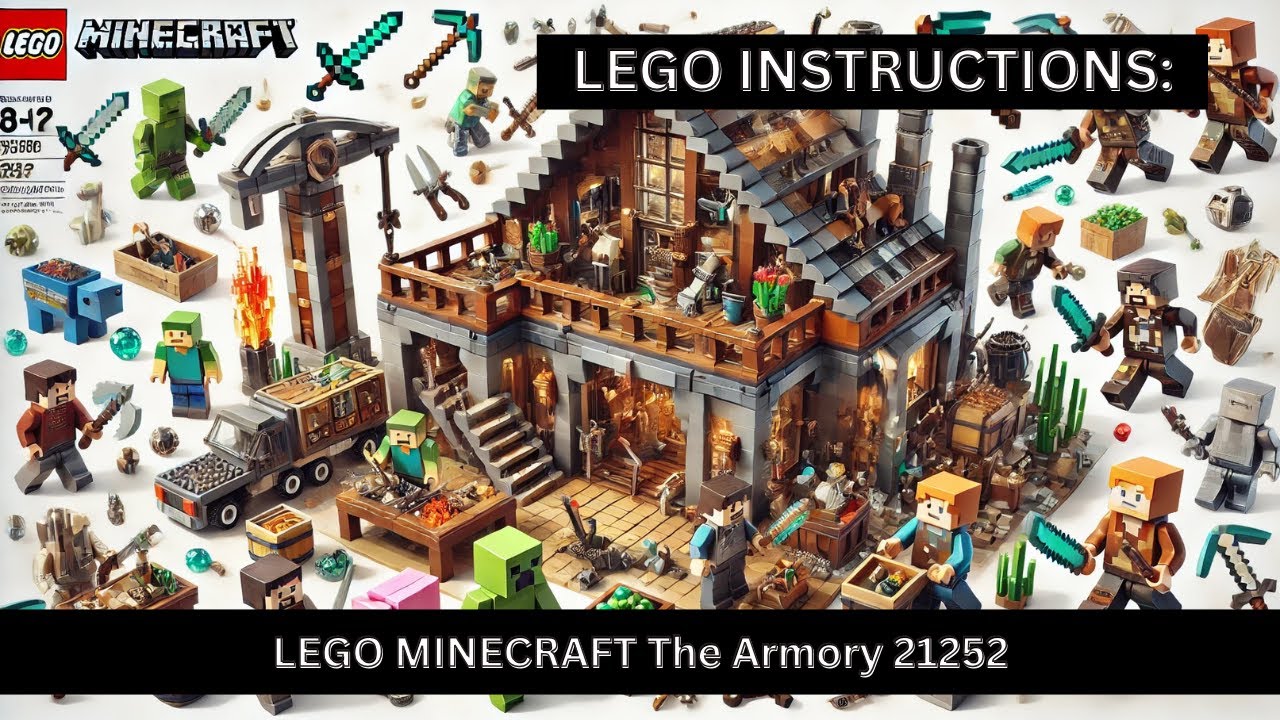 🛡️LEGO INSTRUCTIONS LEGO Minecraft The Armory 21252 – Build, Battle ...