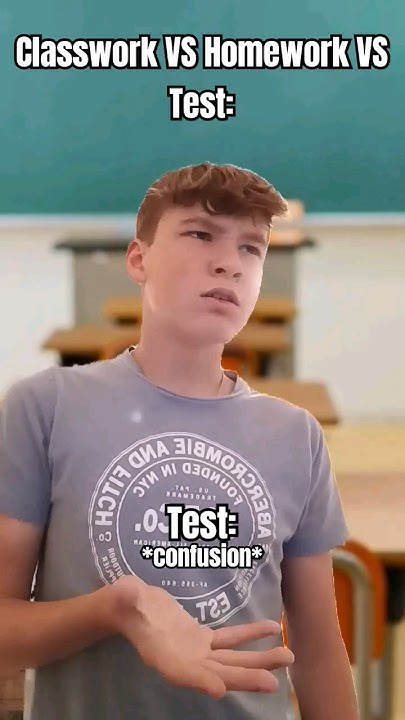 Classwork VS Homework VS Test 😂 #shorts #trending #viral - YouTube