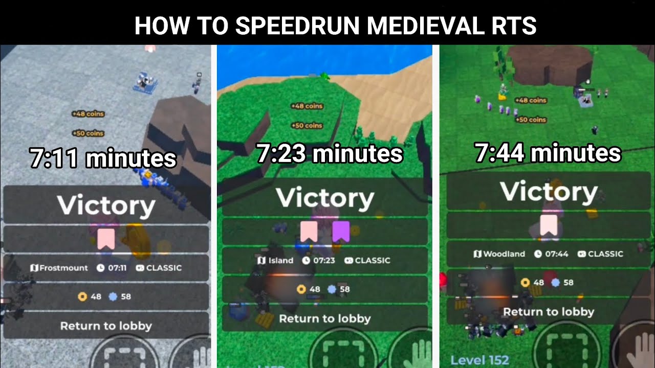 Roblox Medieval RTS | Speedrun Tutorial Without a Teammate - YouTube