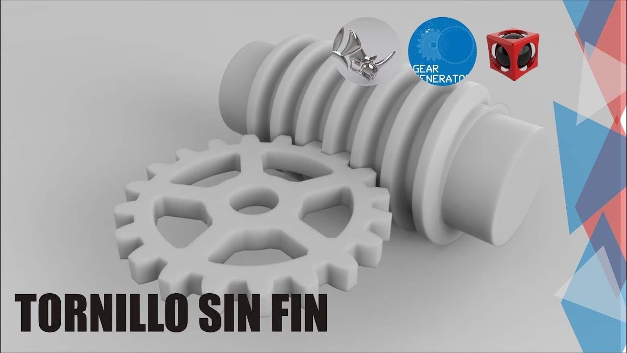 Tutorial Rhino 3D | Modelado Mecánico | Tornillo Sin Fin - YouTube