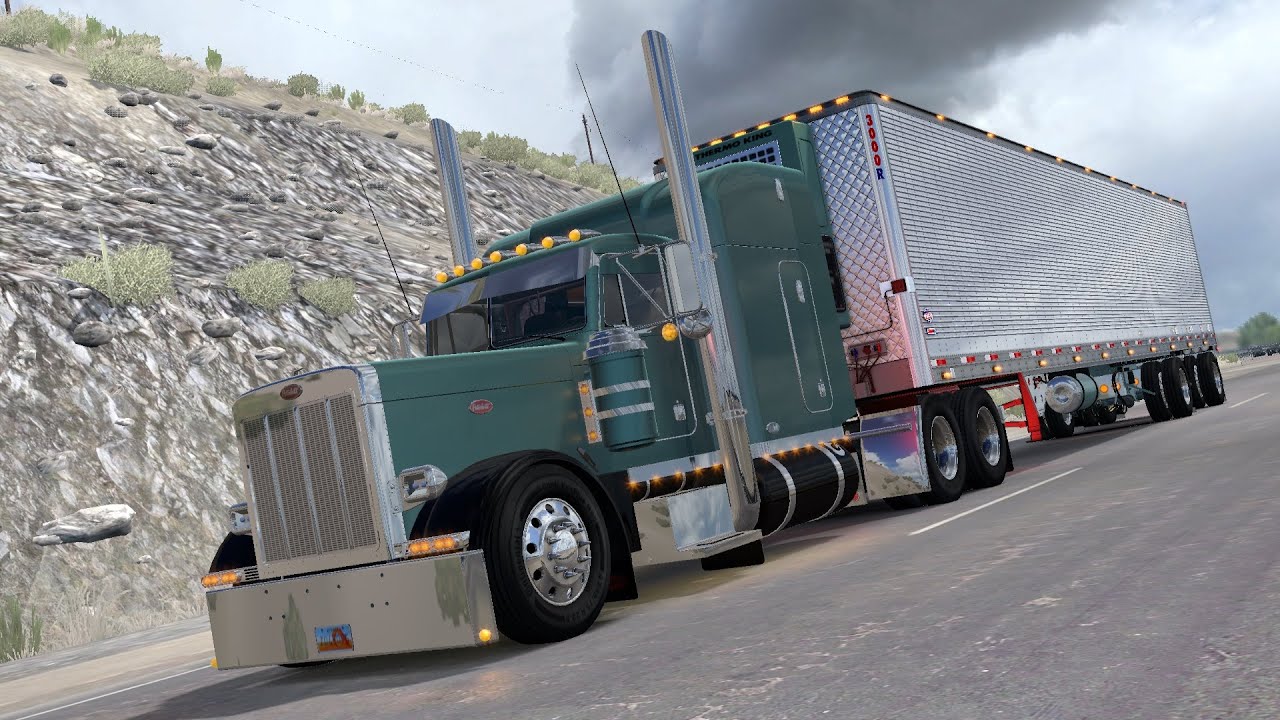 ATS 1.37 Custom BiggDogg Peterbilt 379 and Stainless Reefer on Sierra ...