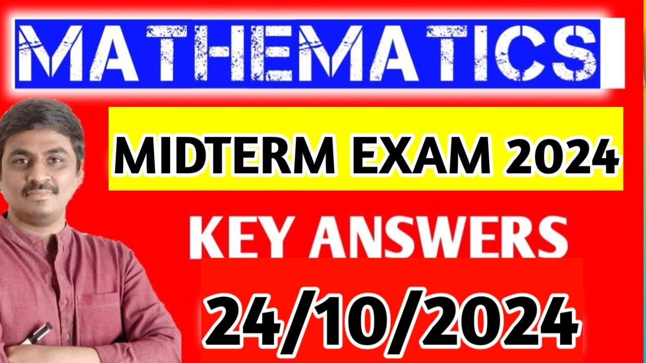 2nd PU MATHS MIDTERM EXAM 2024 KEY ANSWERS || KEY ANSWERS FOR MIDTERM ...