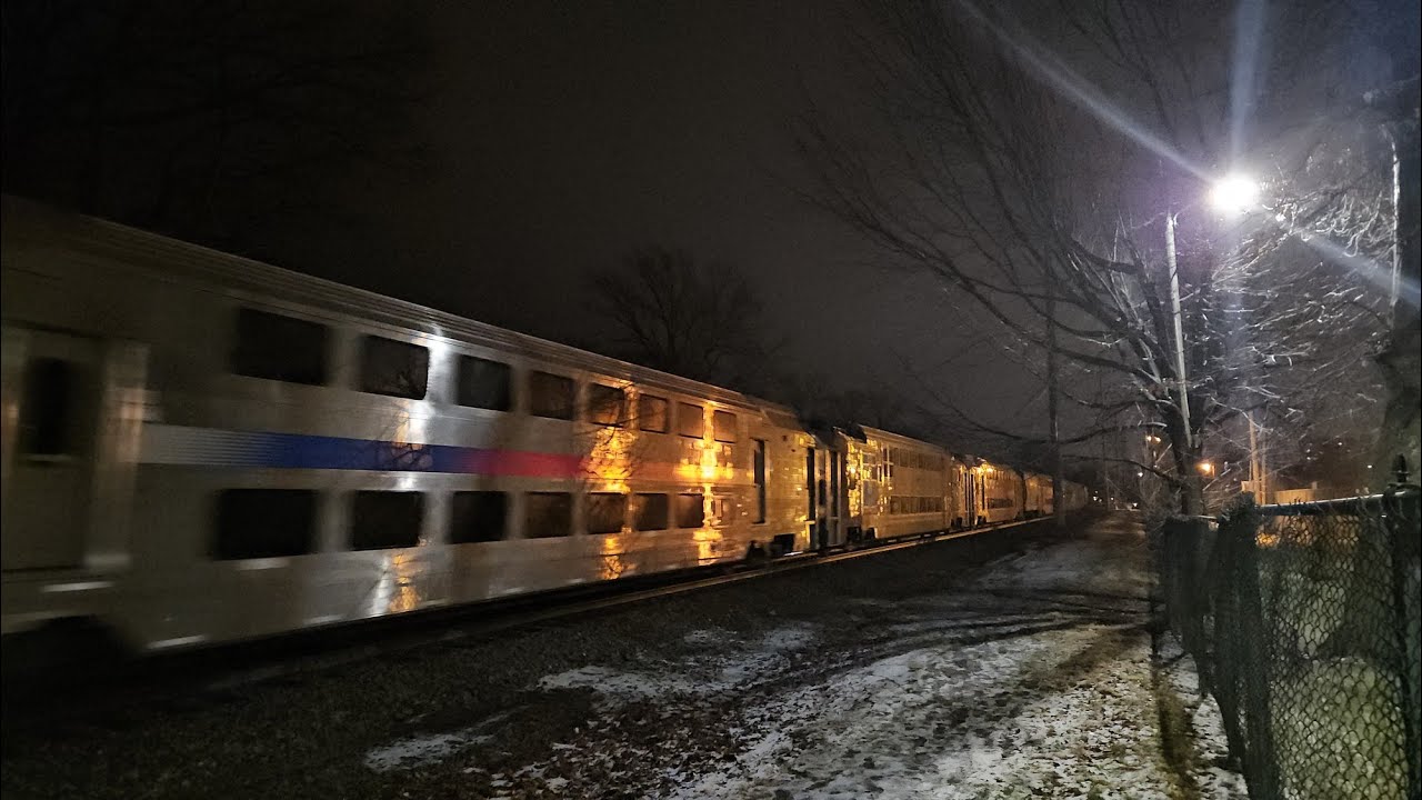 Brand New New Jersey Transit Bi-Level Passenger Cars on NS 315 in ...