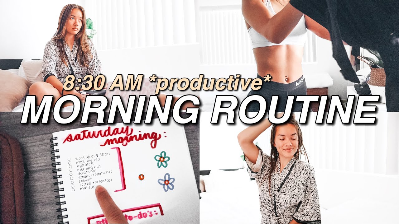 MY REAL 8:30 A.M. SUMMER MORNING ROUTINE (Healthy & Productive!) | Run ...