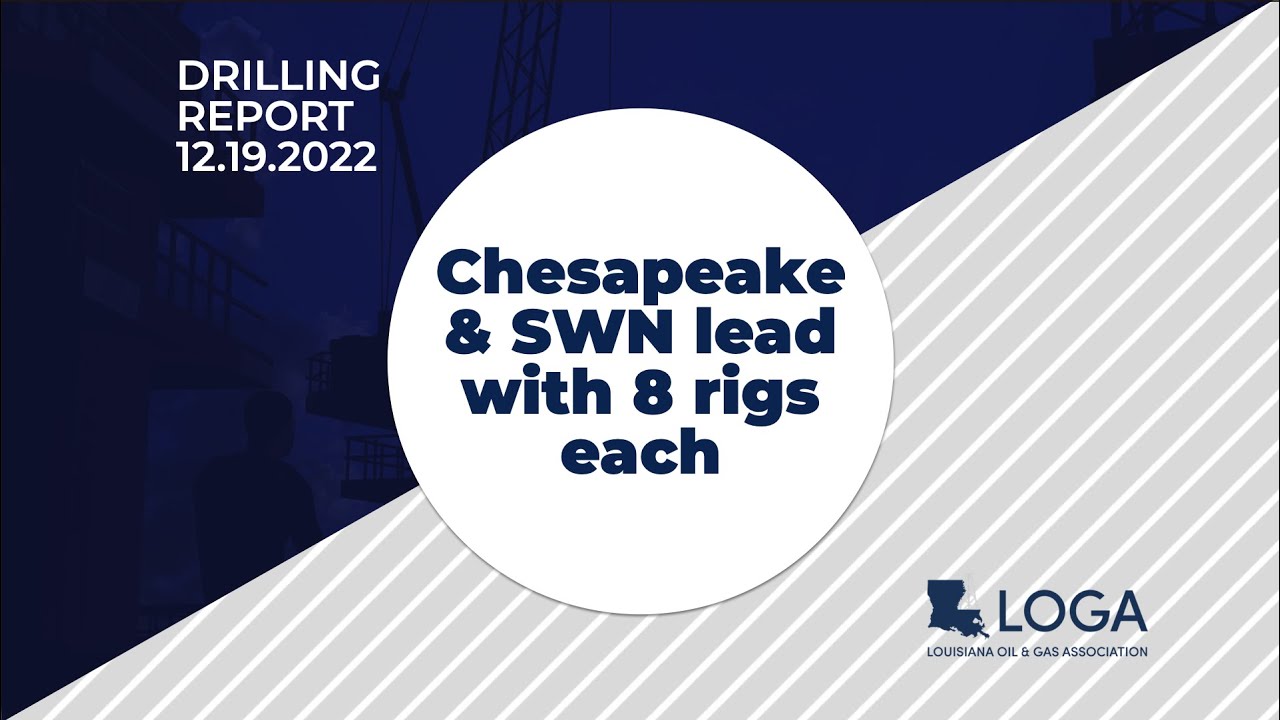 Drilling Report 12.19.22: Chesapeake & SWN lead with 8 rigs each - YouTube