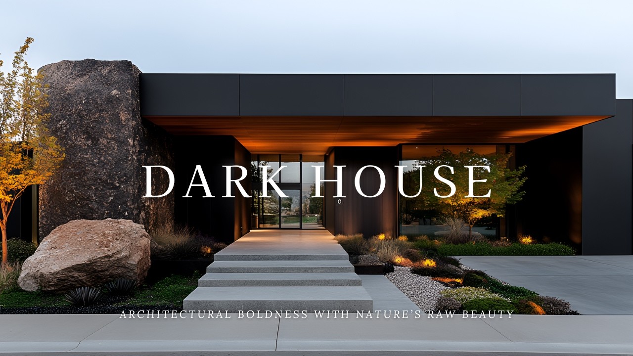 Earthborn Majesty: Stunning Dark House Design Ideas for Modern Living ...