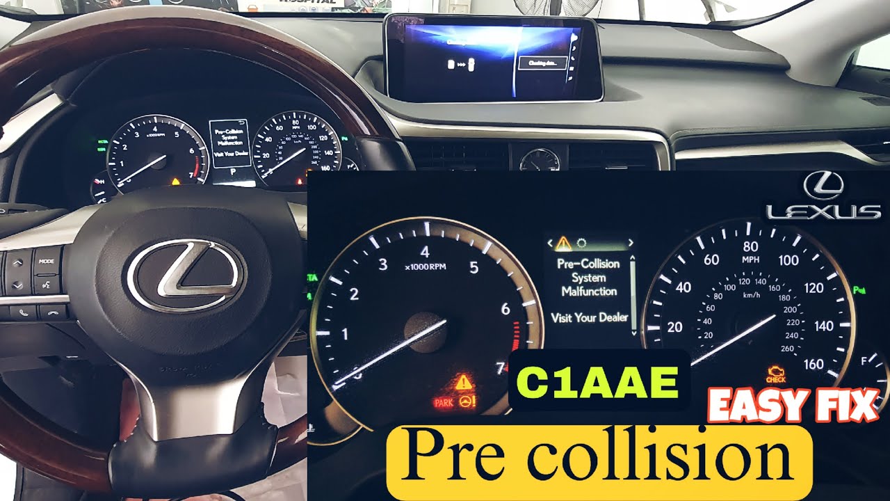 LEXUS RX350 Pre collision system, C1AAE Heater circuit easy fix. - YouTube