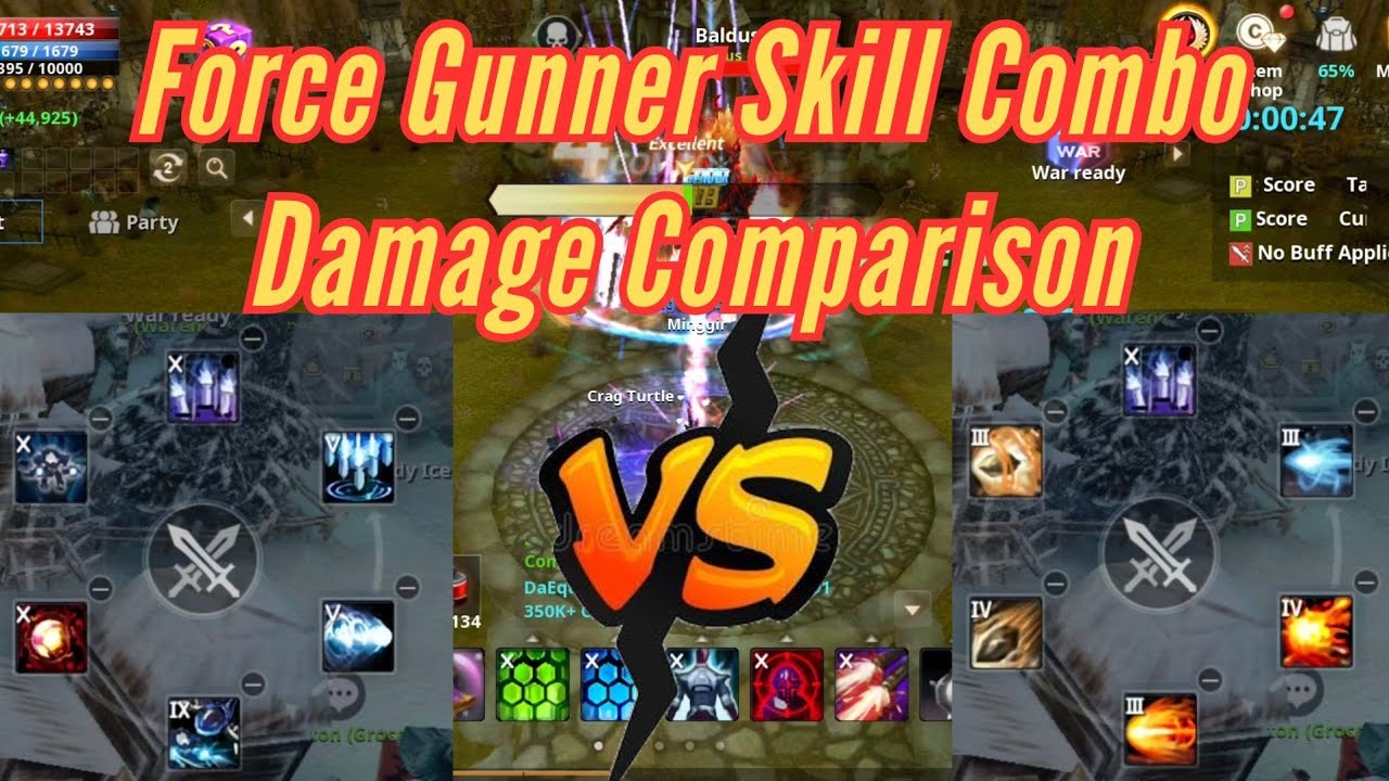 Which Combo Hits Hardest? Force Gunner Skill Damage Comparison – Cabal ...