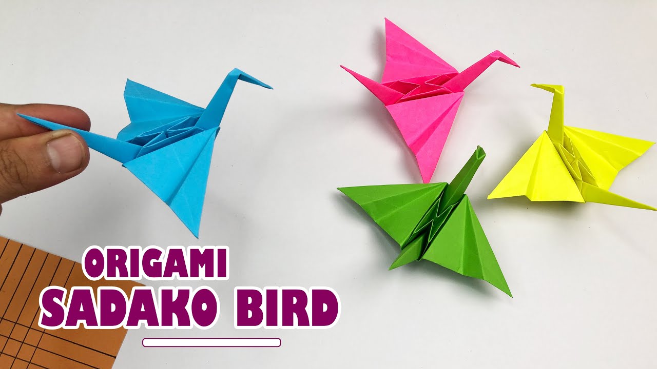 How to make origami Sadako bird easily |DIY Paper sadako bird - YouTube