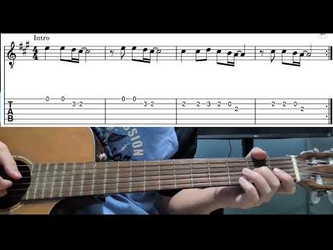 Leaves From The Vine - Easy Fingerstyle Guitar Playthrough Tutorial Lesson With Tabs