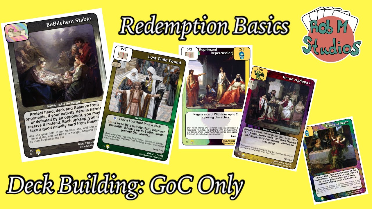 Redemption Basics: Deck Building GoC Only - YouTube