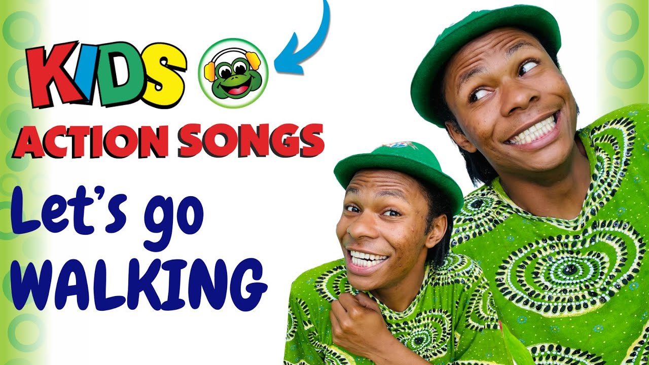 Kids Action Songs - Let's go walking! Develop balance & eye foot ...