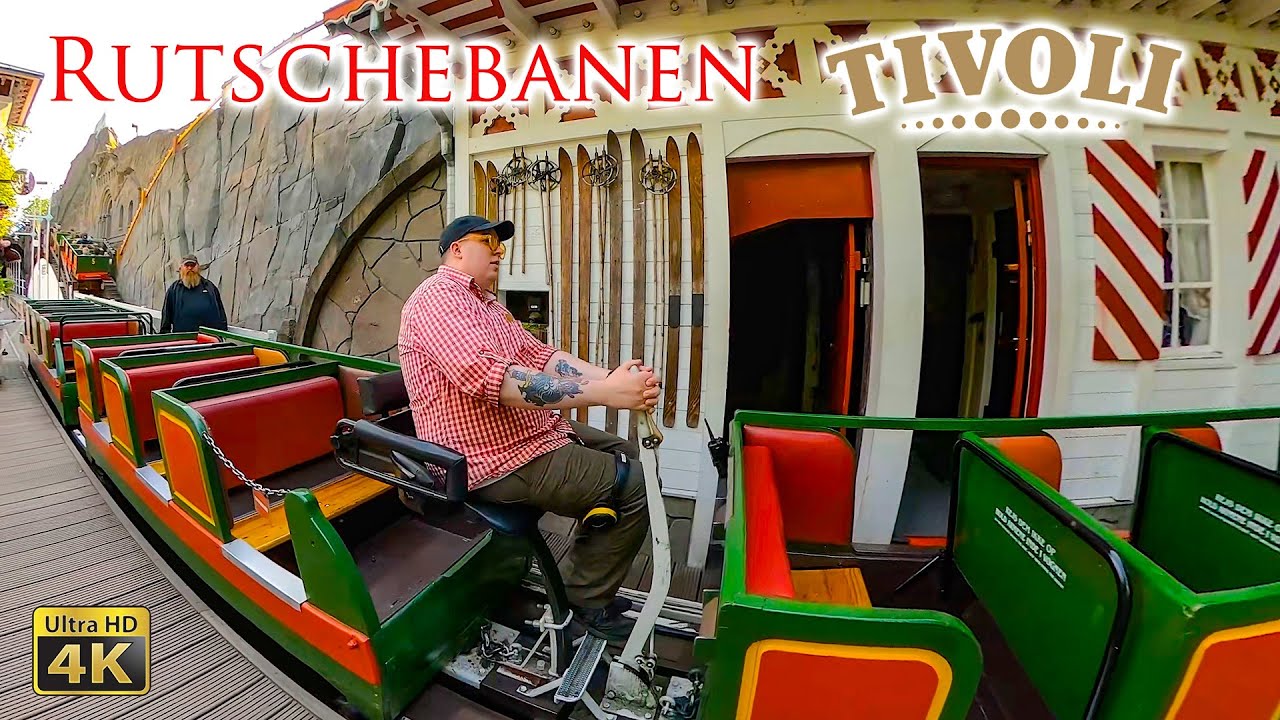Rutschebanen Roller Coaster On Ride 4K POV Tivoli Gardens Copenhagen ...