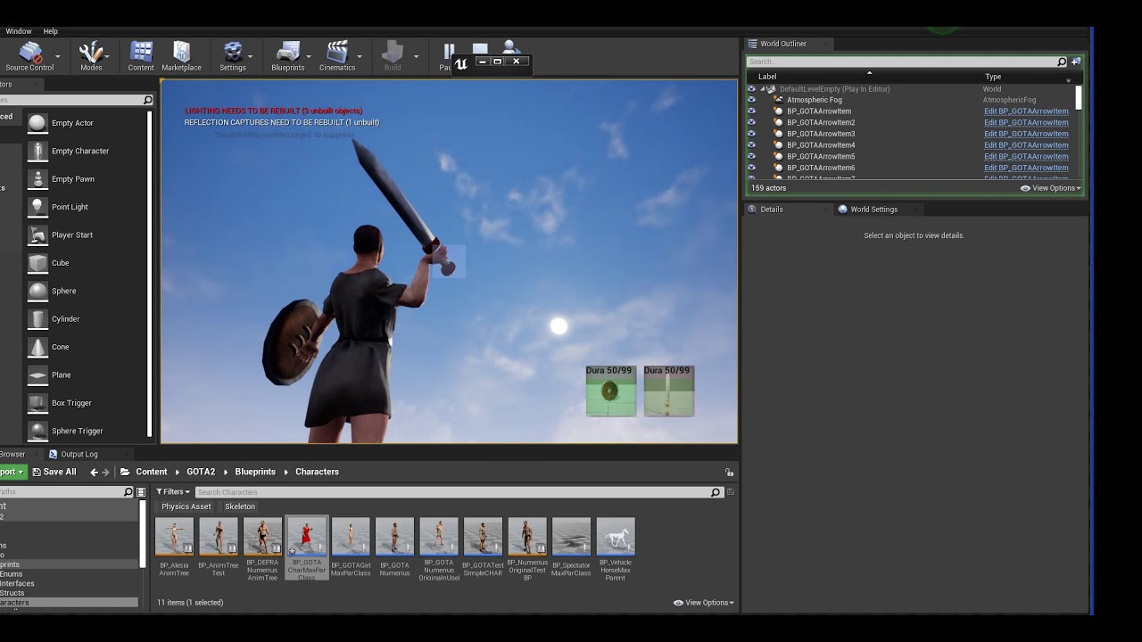 PrivateSecret Animation mechanichs Gladiators UE4 project overview ...
