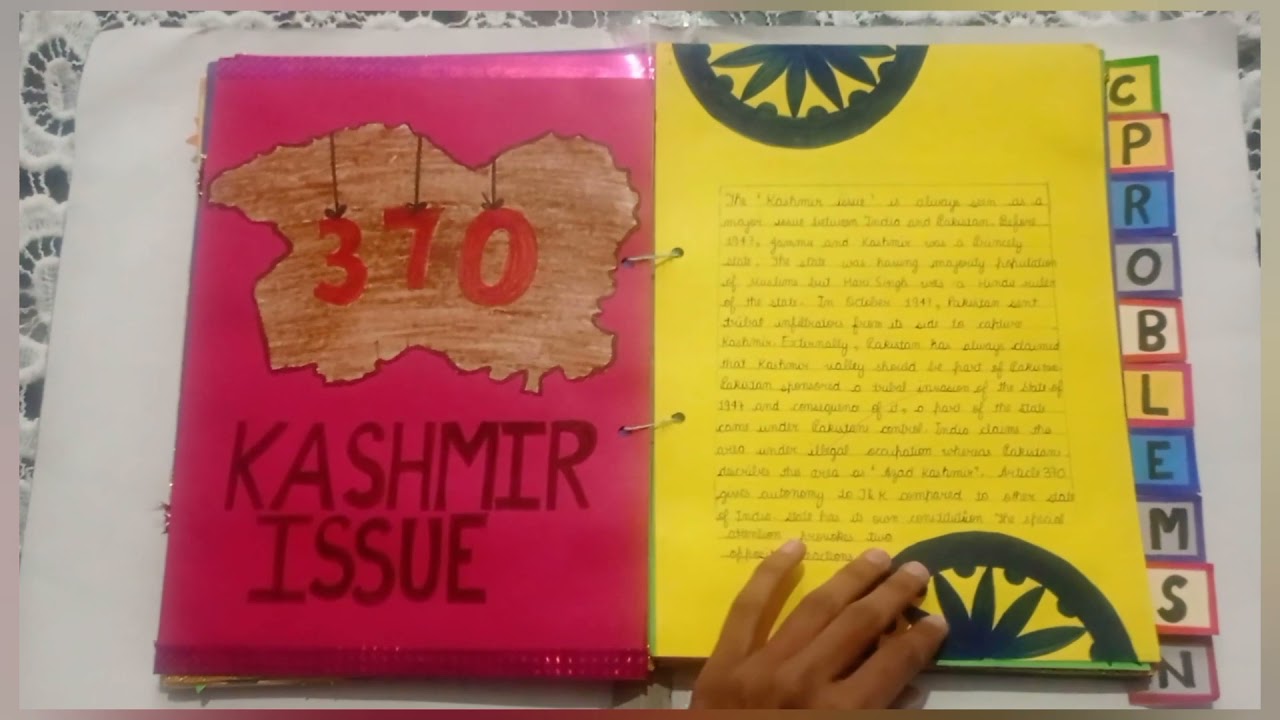 POLITICAL SCIENCE Project Class 12 (Challenges of nation building ...