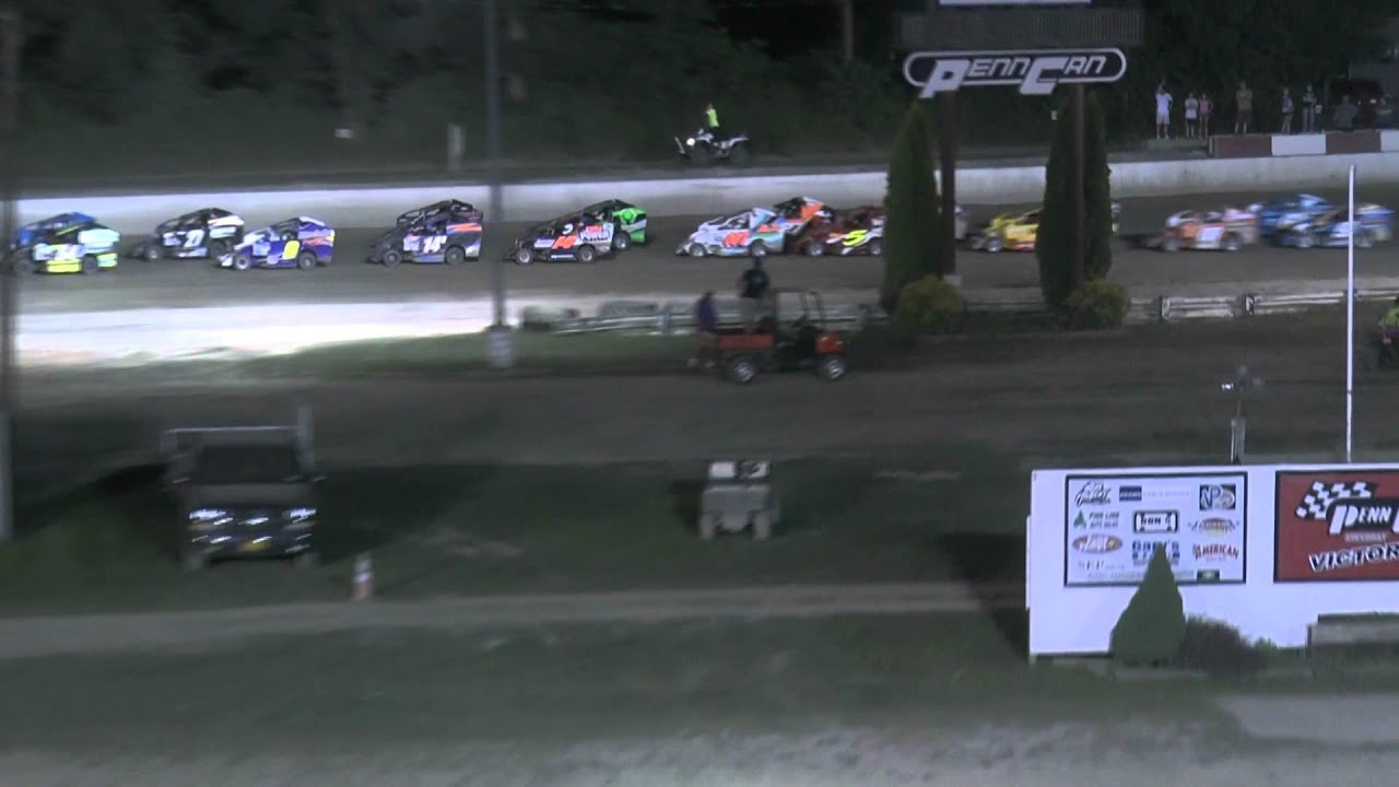 July 21st Penn Cann Speedway Excel 600 Modified Feature - YouTube