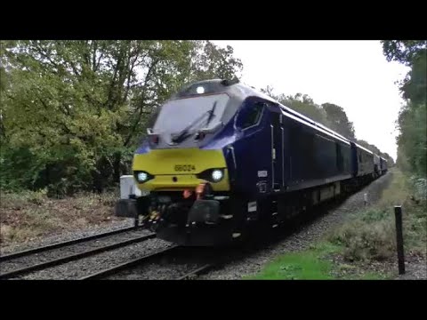 A Rare Sight With Class 68's On High Security Military Working.... What ...