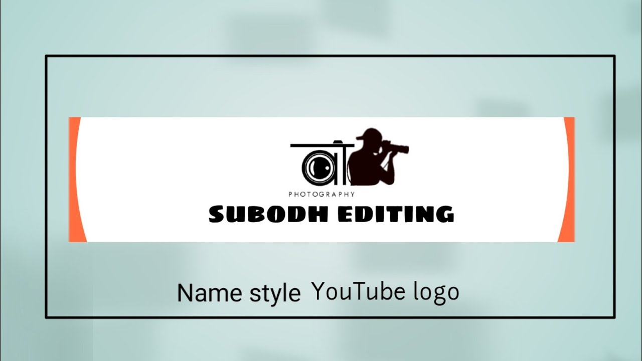 YouTube style name channel logo /subodh editing #youtube #subodh ...