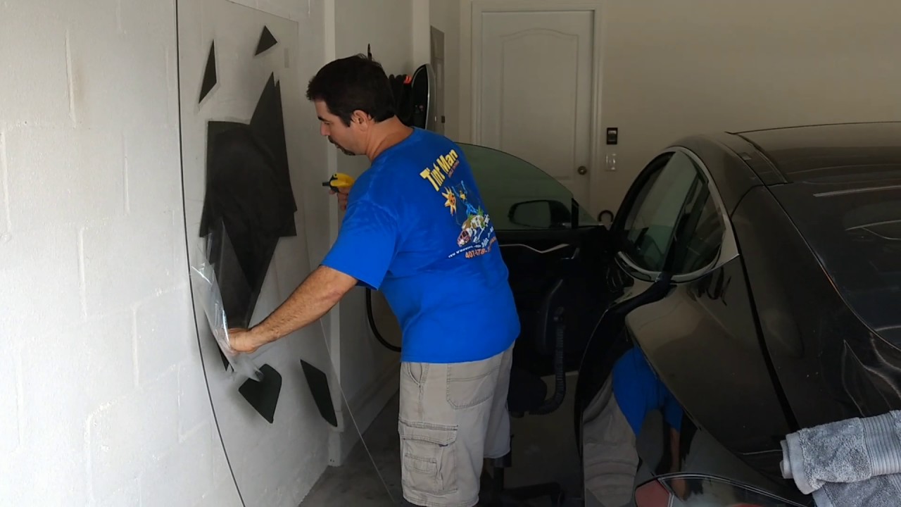 Mobile Window Tinting peal board and hand cleaning bucket - YouTube