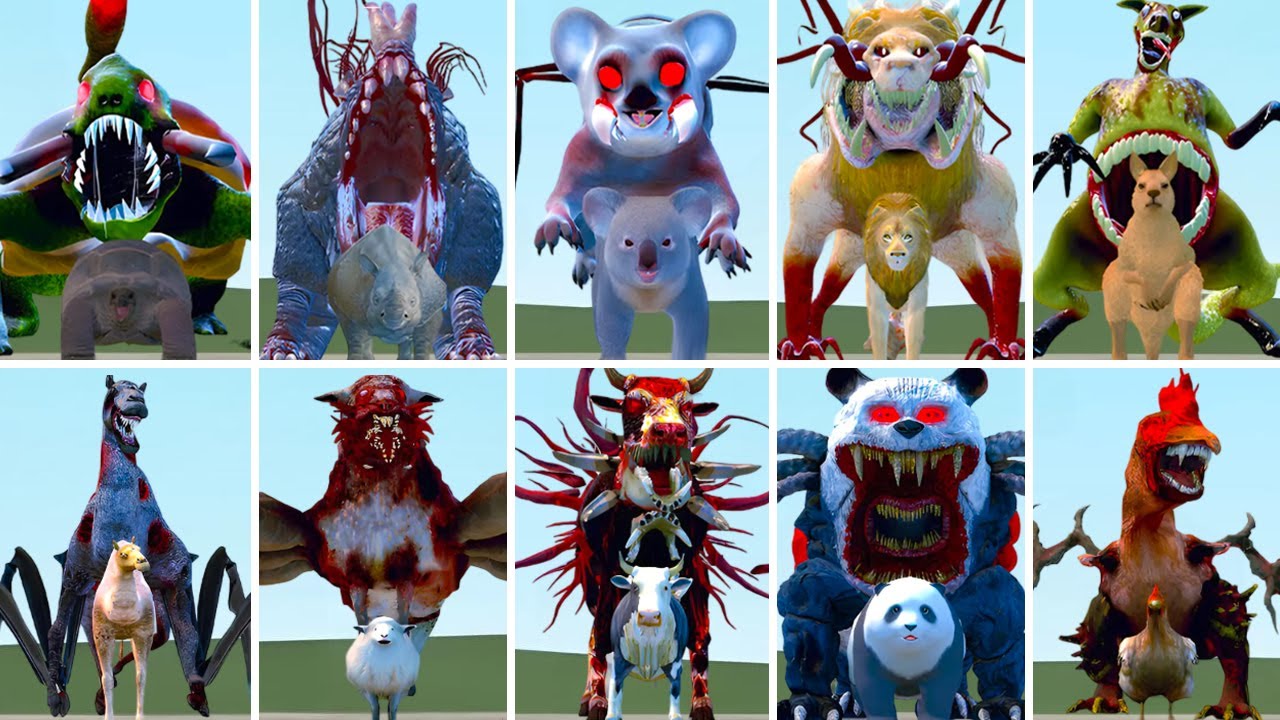 ALL NEW TRANSFORMATIONS ZOOCHOSIS MONSTERS ANIMALS & JUMPSCARES in GMOD ...