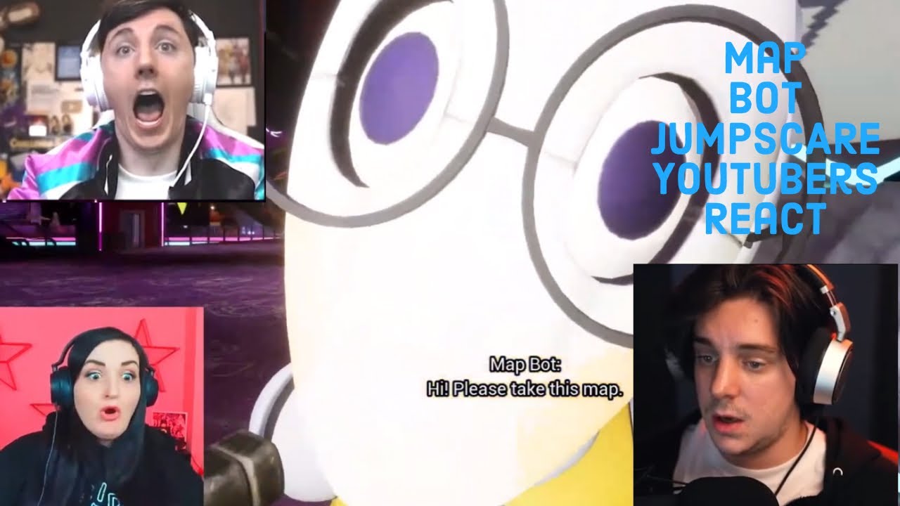 YouTubers React To Map Bot Jumpscare | Security Breach - YouTube