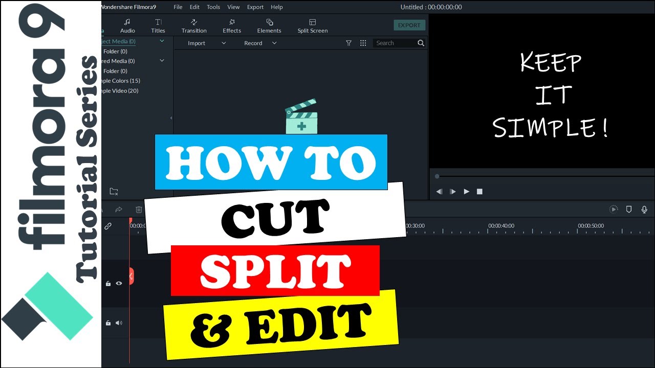Filmora How to Cut Split & Edit - YouTube