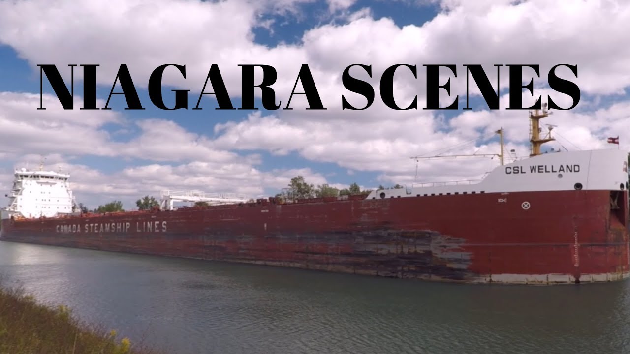 Bulk Carrier Ship CSL WELLAND Passing the Allanburg Bridge on the ...