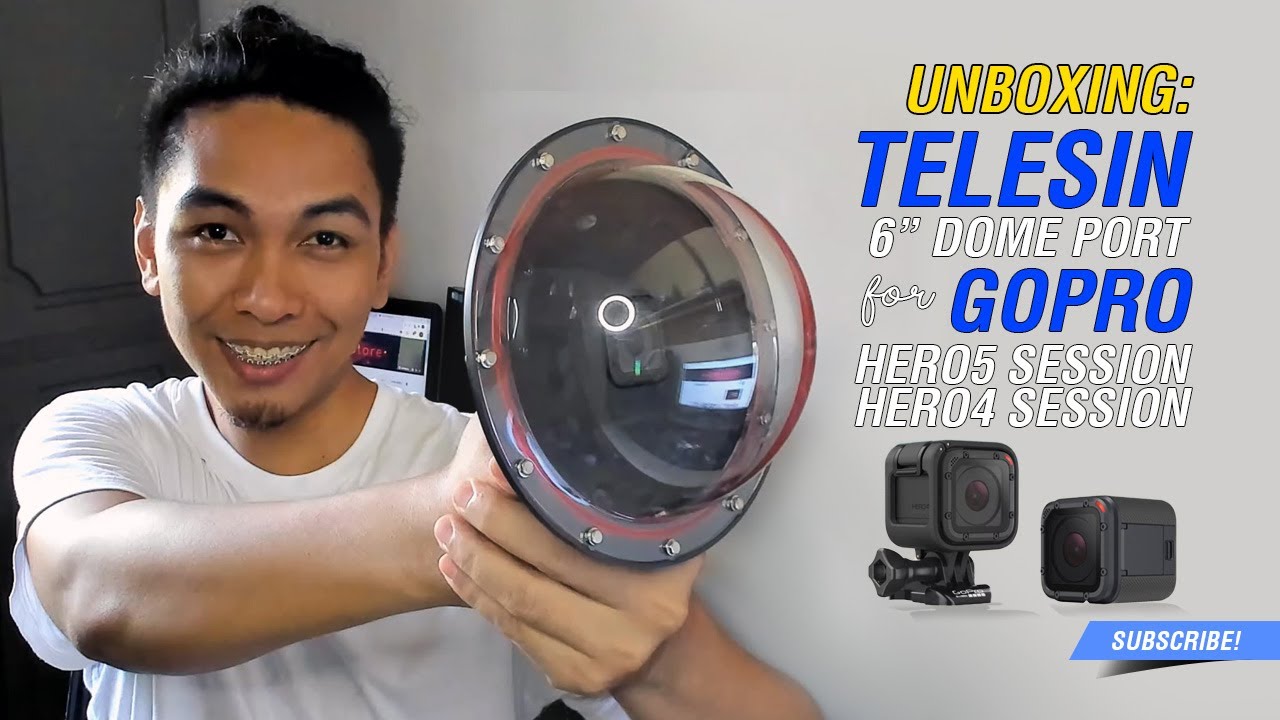 UNBOXING TELESIN 6" DOME PORT FOR HERO5 SESSION OR GOPRO HERO4 SESSION ...