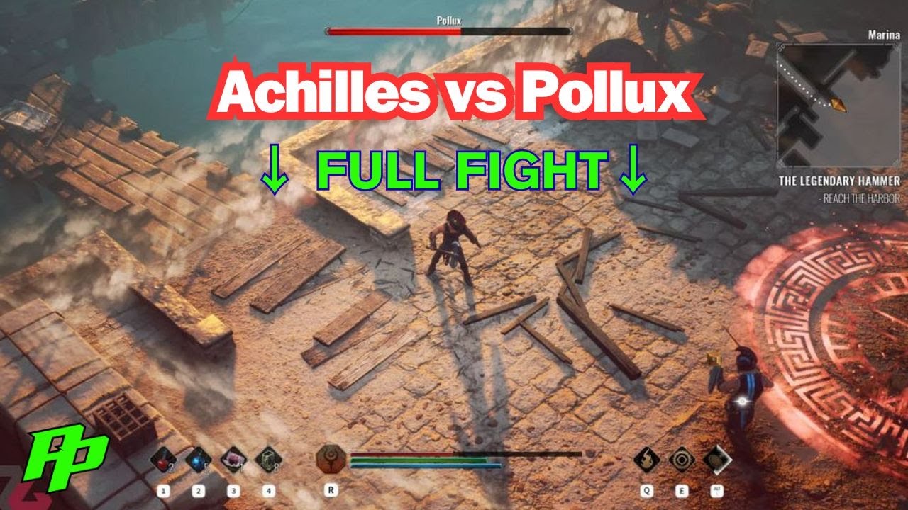 ACHILLES VS POLLUX - CAŁA WALKA | BOSS FIGHT ⚔️ #9 - YouTube