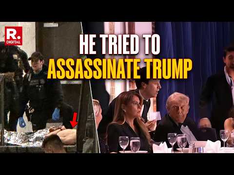 Moment When Donald Trump Was Nearly Assassinated at White House Correspondents’ Dinner by Shooter