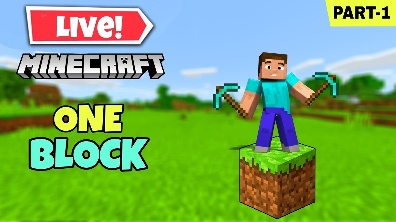 "One Block Minecraft LIVE | Survive, Build & Thrive 🌟" - YouTube