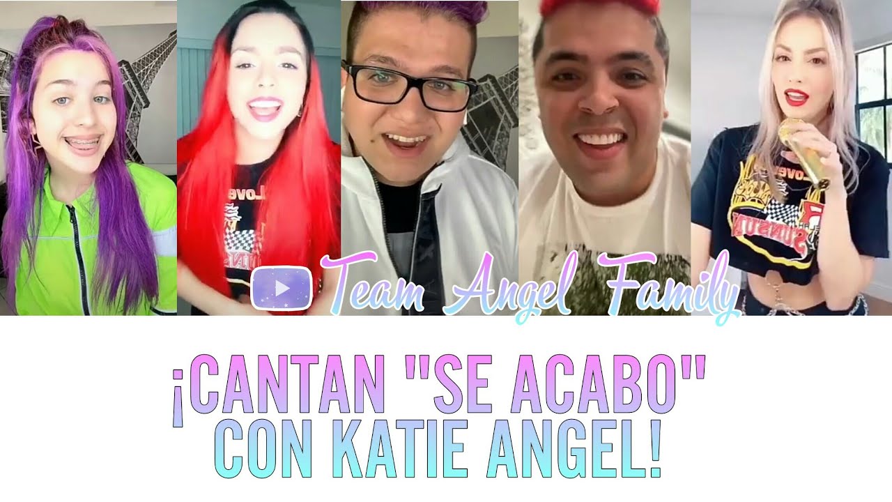 EL TEAM ANGEL CANTA "SEACABO" CON KATIE ANGEL | Team Angel 💜 - YouTube