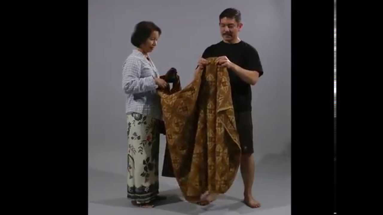 Batik Lower Garment: ways to wear - YouTube