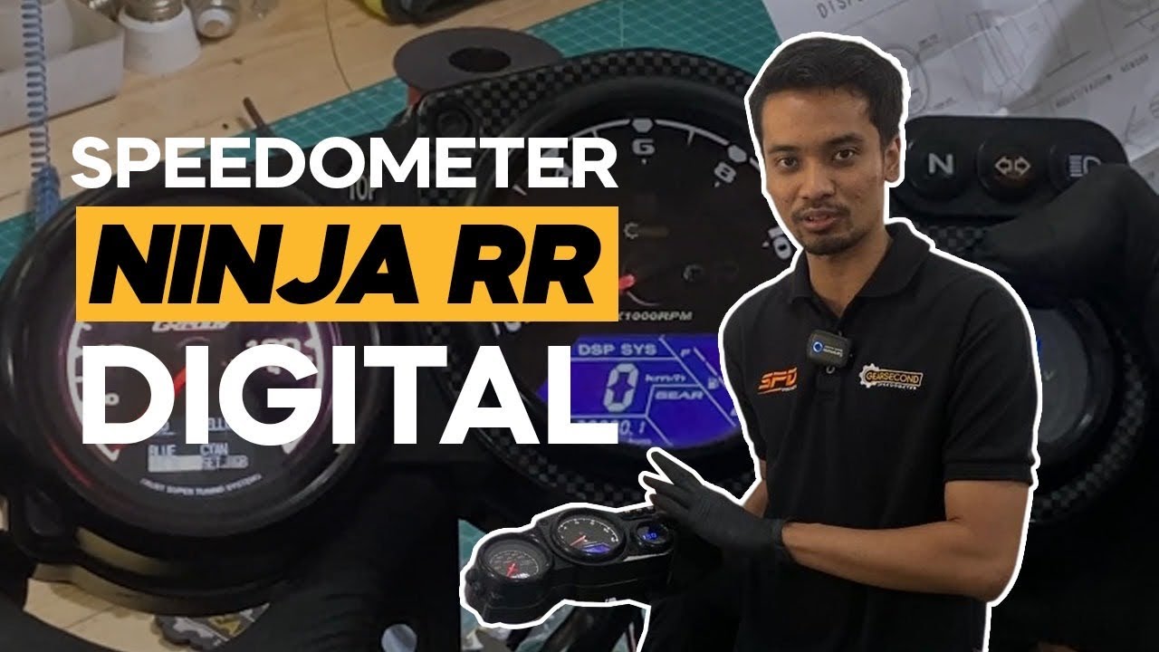 SPEEDOMETER NINJA RR DIGITAL VARIASI SESUAI REQUEST PELANGGAN - YouTube